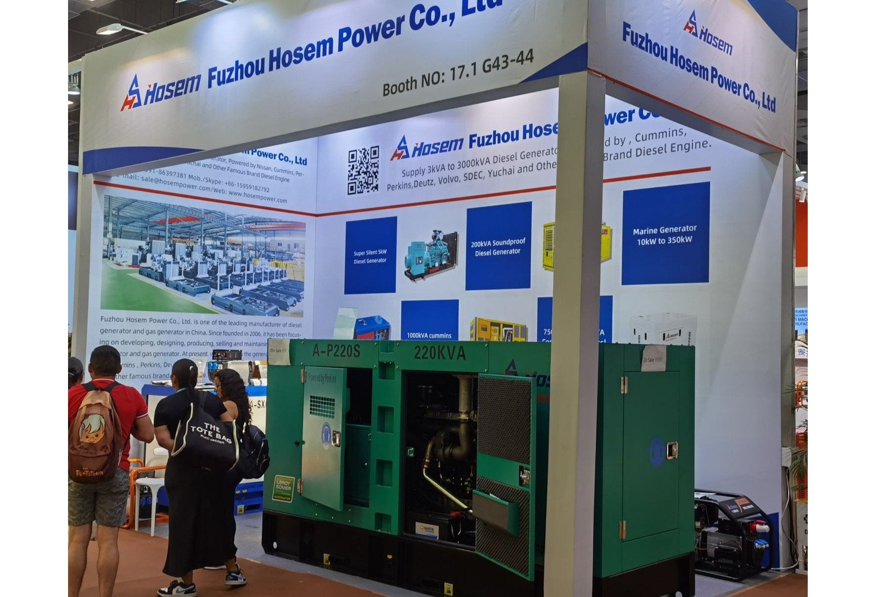 Hosem Power Join 136th Canton Fair for Diesel Generator Products ...