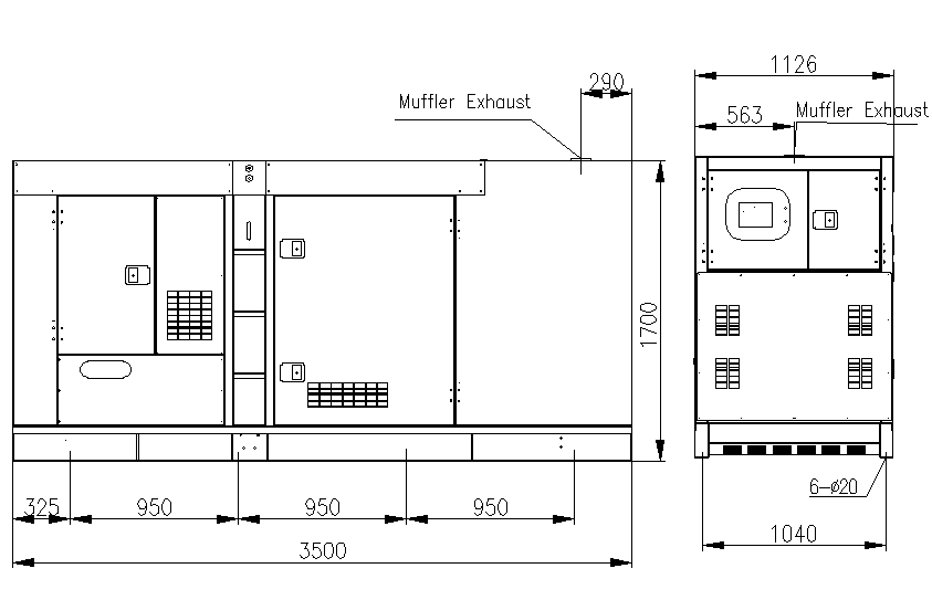 250kVA Cummins Generator with 6LTAA8.9-G2 Diesel Engine For Outdoor Us ...